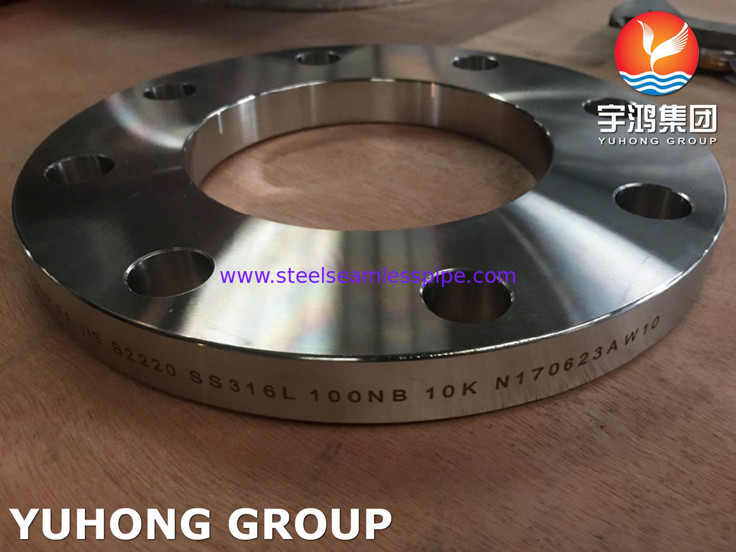 JIS B2220 SS316L SOP FF Flanges Flanges forjados de aço inoxidável